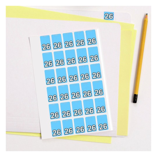 26 Top Tab Colour Coding Labels | 44246 | Avery
