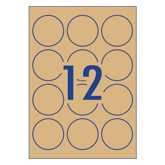 word template circle labels